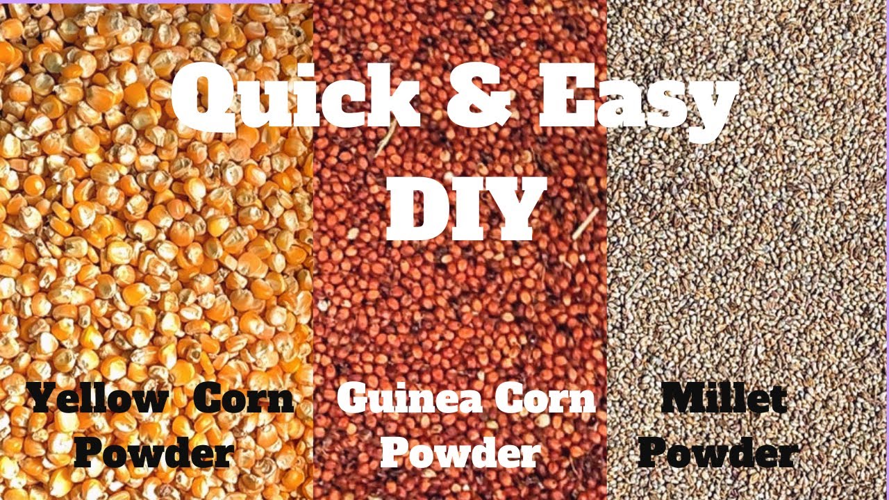 Quick & Easy Pap Powder/ How To Make Pap Powder/ Ogi/ Akamu - YouTube