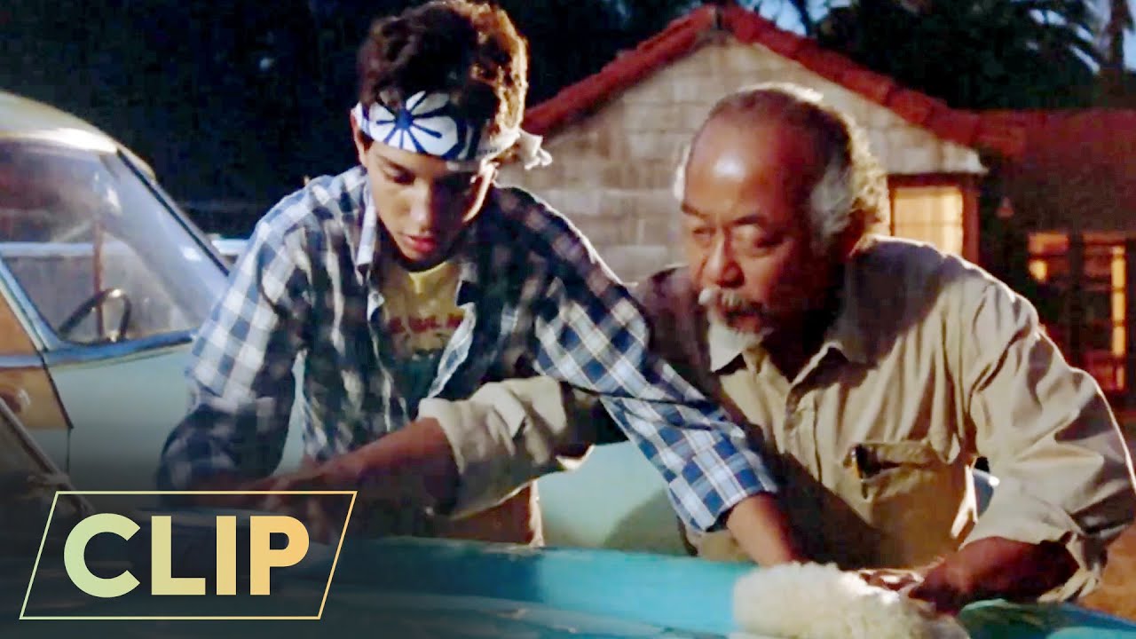 The Karate Kid (1984) | Wax on Wax Off Training | Ralph Macchio ...