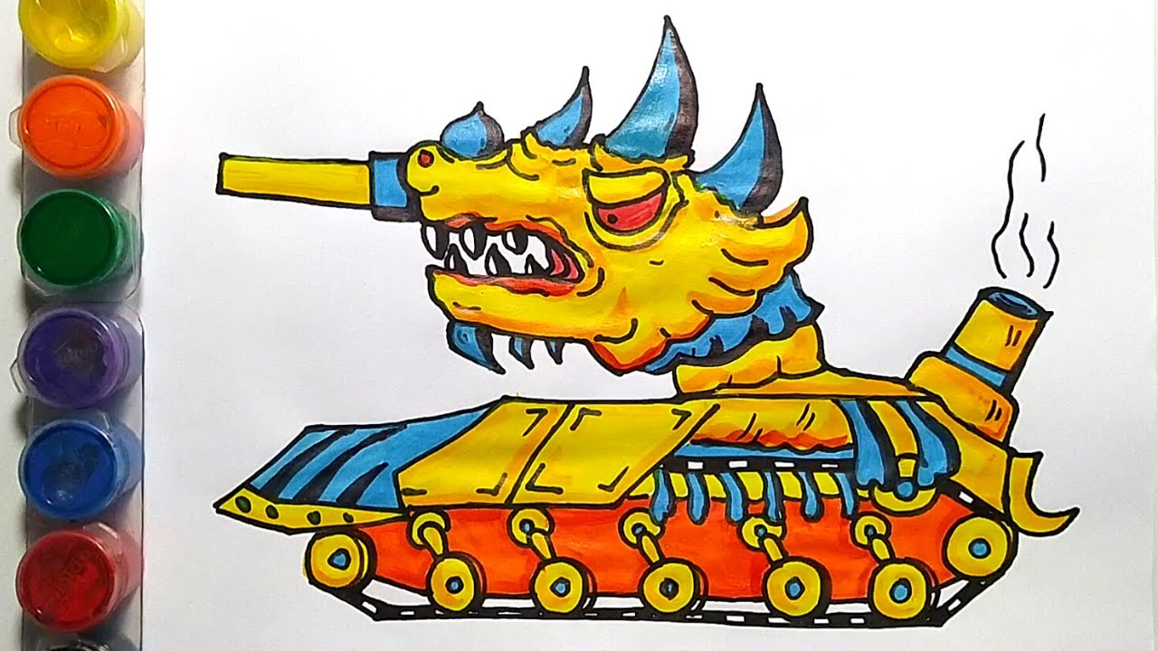 How To Draw Cartoons about tanks | Monster Tank #14 - YouTube