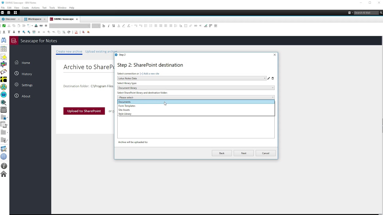 Lotus Notes to SharePoint Demo - YouTube