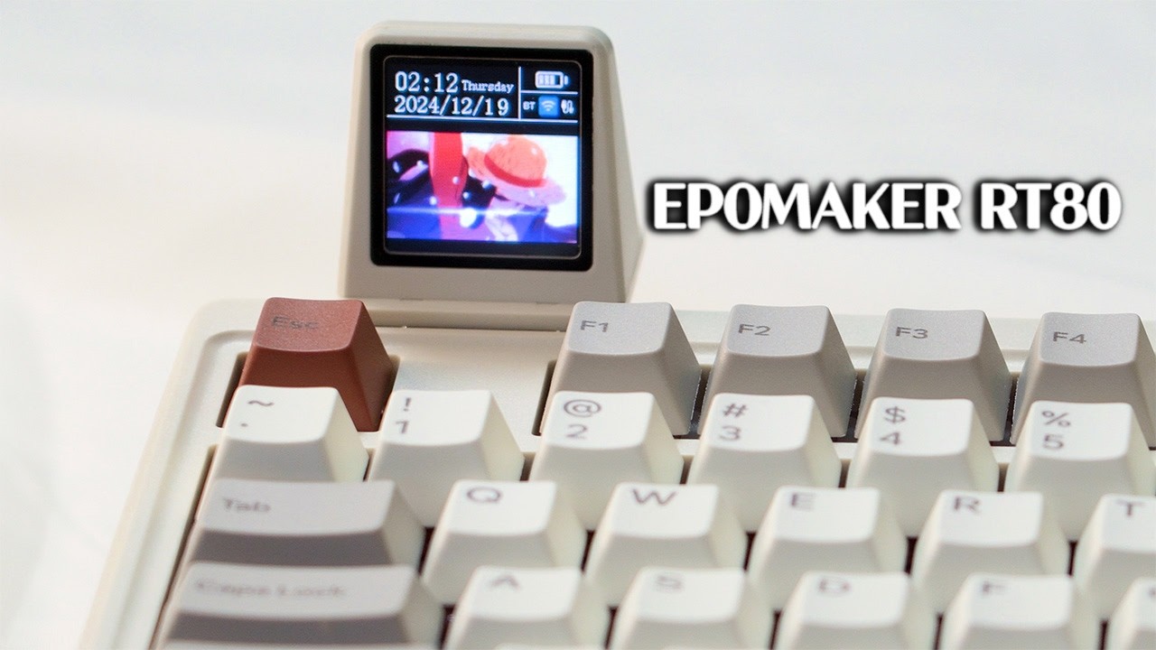 키보드에 모니터 하나 더 달린 이 감성 못참지 못참아! '에포메이커 RT80 EPOMAKER RT80' - YouTube