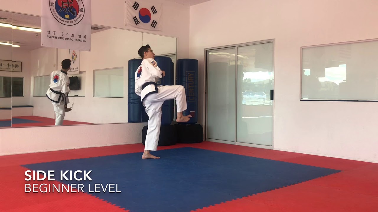 Yellow Belt Kick Techniques - YouTube