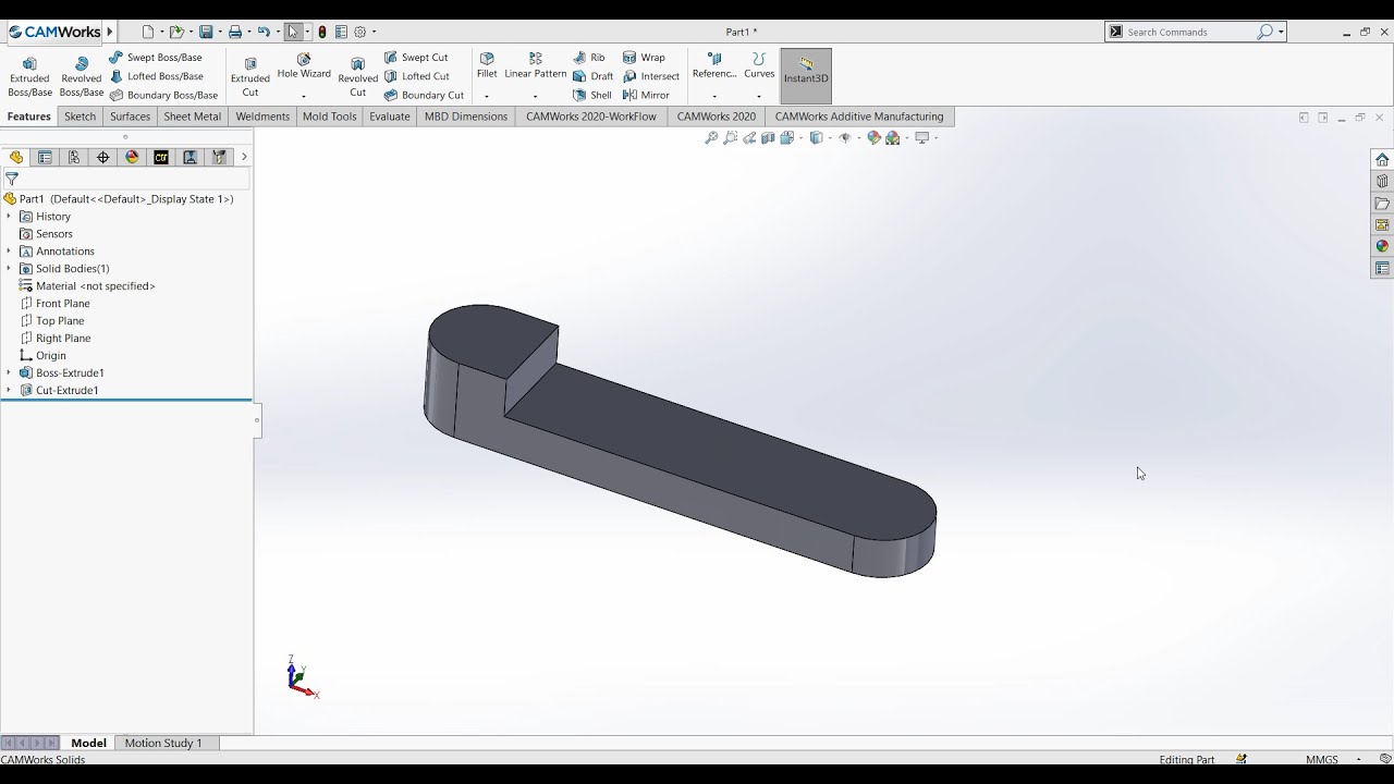 CAMWorks 2 Axis Tutorial- 5 Slot Machining & Roughing Strategy. - YouTube