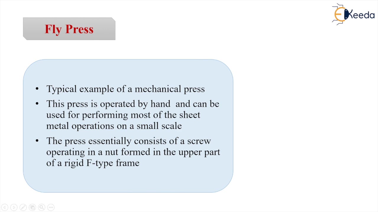 Type of presses - Sheet Metal Forming - Production Process 2 - YouTube
