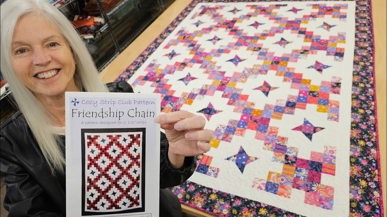 Lovely "Friendship Chain" Quilt Tutorial! - YouTube