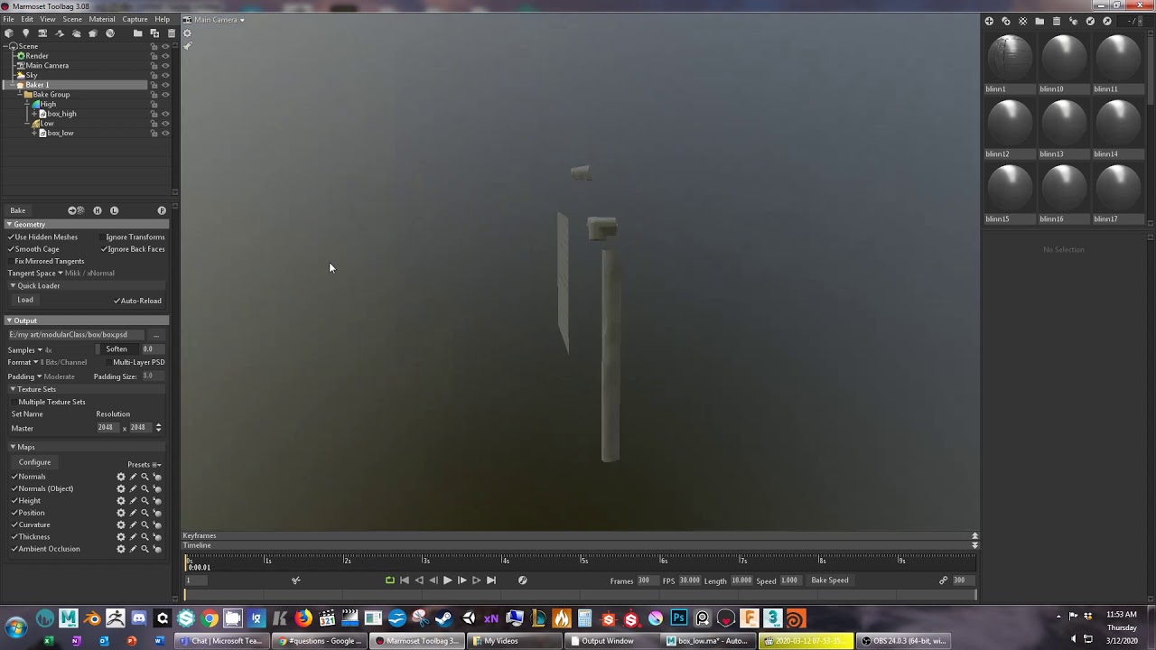 Baking a low poly box with mirrored UVs - YouTube