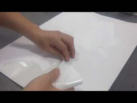 Self adhesive vinyl sticker decal kiss cut AOKE DCH30 CNC flatbed ...