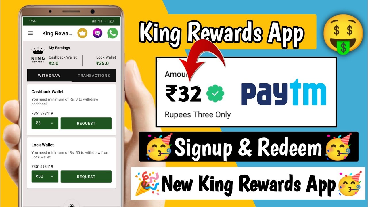 King Rewards App payment proof || King Rewards App || King Rewards ...