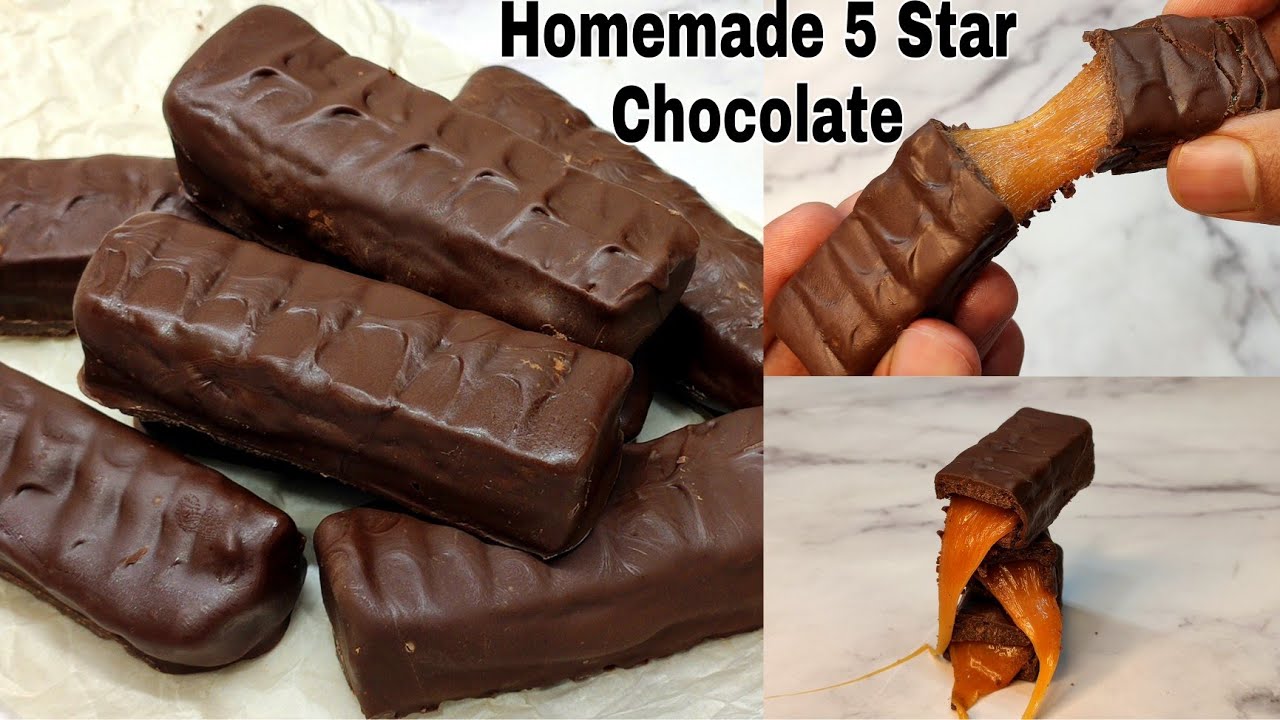Homemade 5 Star Chocolate Market Style| Caramel Filled Chocolat बाजार ...