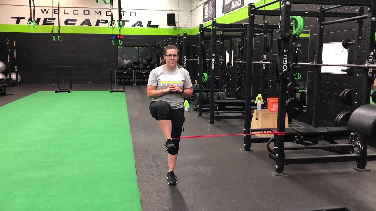 Resisted Adduction Reverse Lunge - YouTube