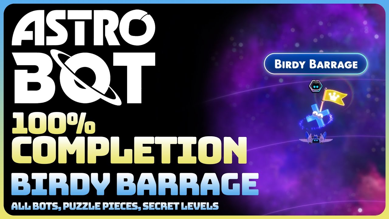 Astro Bot - Birdy Barrage (All Collectible Locations: Bots) - YouTube