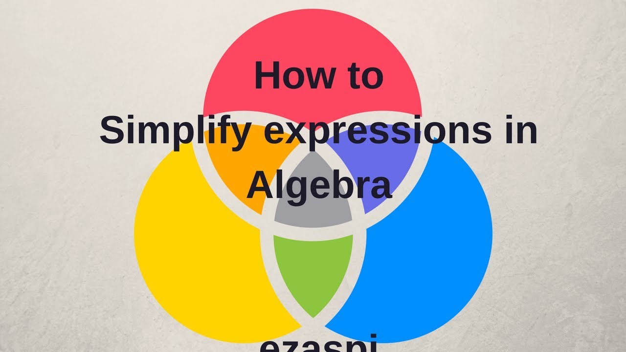 Algebra what Does Simplify Mean YouTube