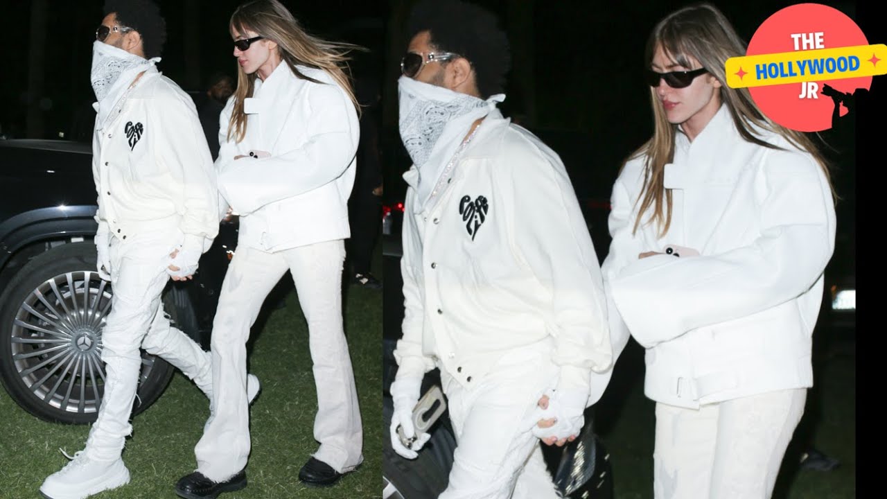 THE WEEKND AND GIRLFRIEND SIMI KHADRA SPOTTED HOLDING HANDS LEAVING THE ...