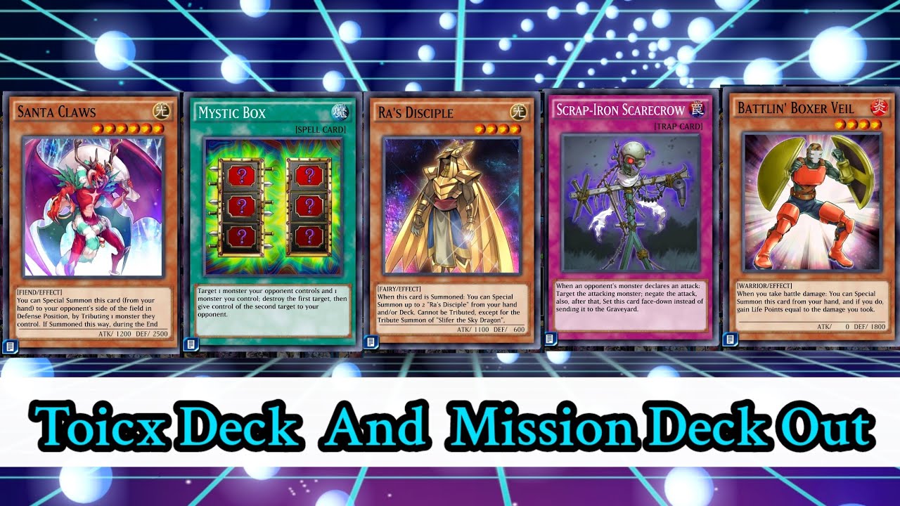 Toicx Deck And Mission Deck Out (Yu-Gi-Oh! Duel links) - YouTube