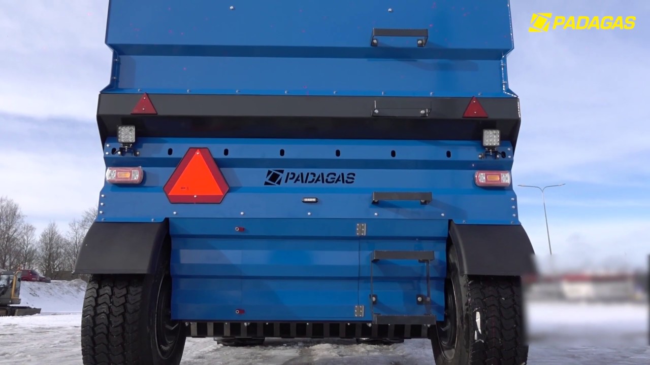 Sand spreader Padagas. Smart control / adjustable sand feed debit, big ...