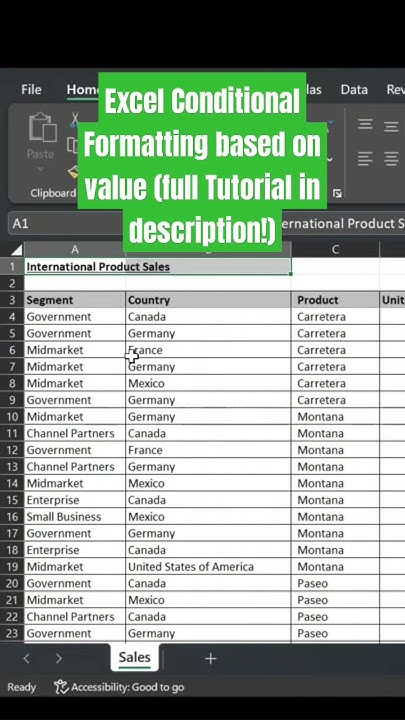 MS Excel - How to use Conditional Formatting based on value [Need2Know ...