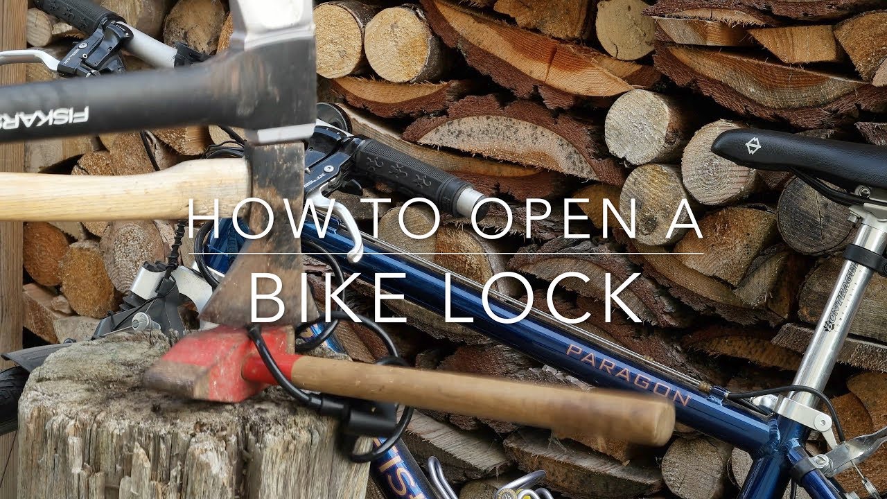 How to open a bicycle lock - YouTube