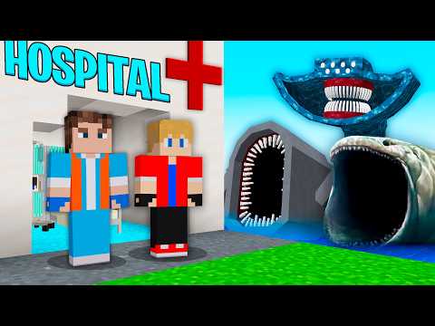 ABRI um HOSPITAL de MONSTROS DO MAR no Minecraft!