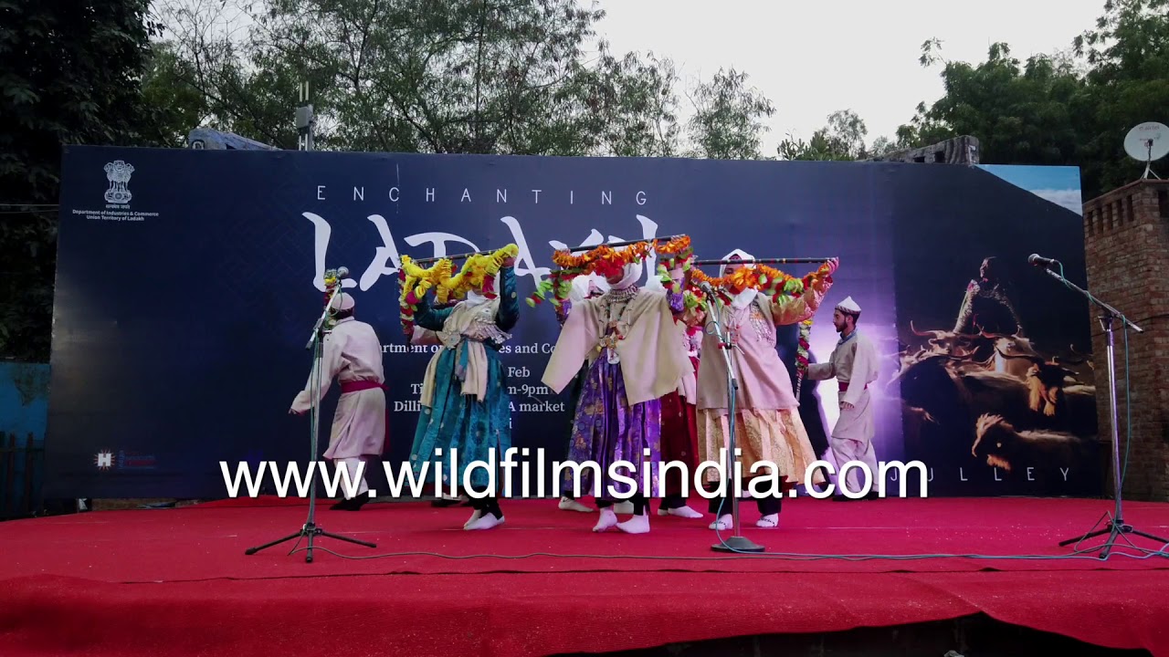 Ladakhi Shia Muslims put up a dance sequence, amalgamating Ladakh ...
