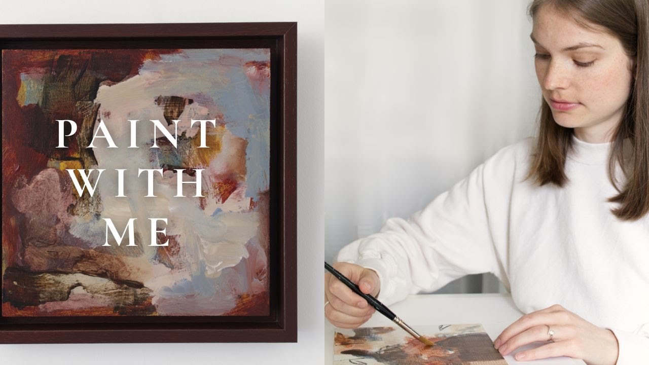 Painting marathon: taking 9 abstracts to the finish line - YouTube