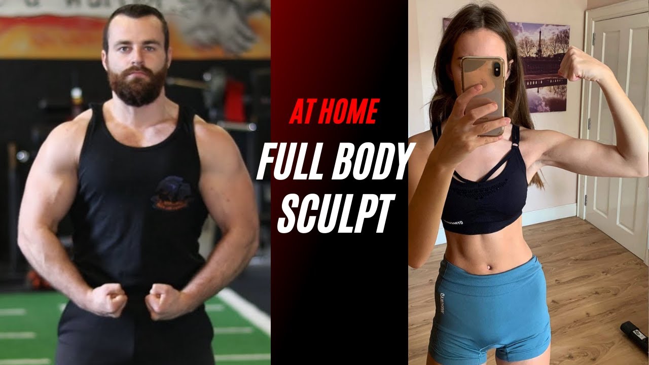 LEAN & TONED // Full Body Strength & Conditioning At Home (No Equipment ...