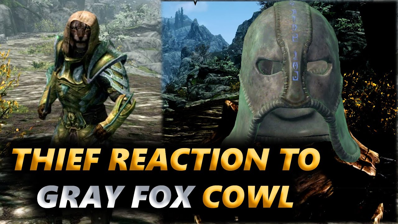 Thief Reaction If You Wear GRAY FOX COWL (COWL OF NOCTURNAL) Random ...