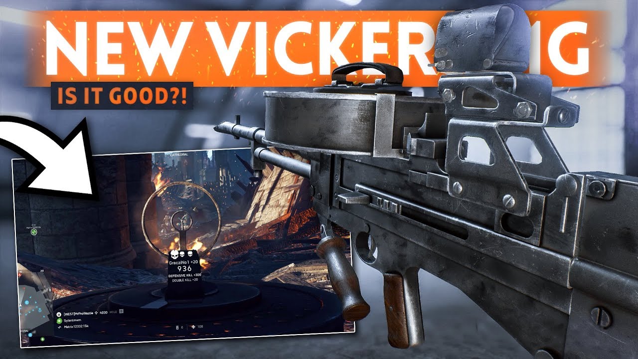 NEW VGO MMG VICKERS MACHINE GUN: Is It Good?! - Battlefield 5 Overture ...