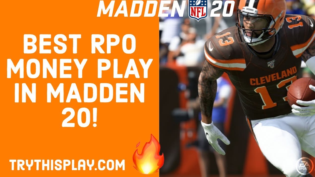 Madden 20 Unstoppable RPO Money Play! Easy yards - YouTube
