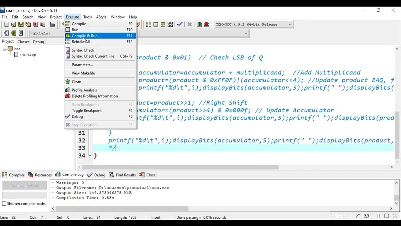 Multiplication Algorithm For Signed Magnitude Data Representation Youtube