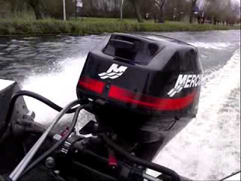 Proefvaren Sims super V 25 pk bigfoot - YouTube