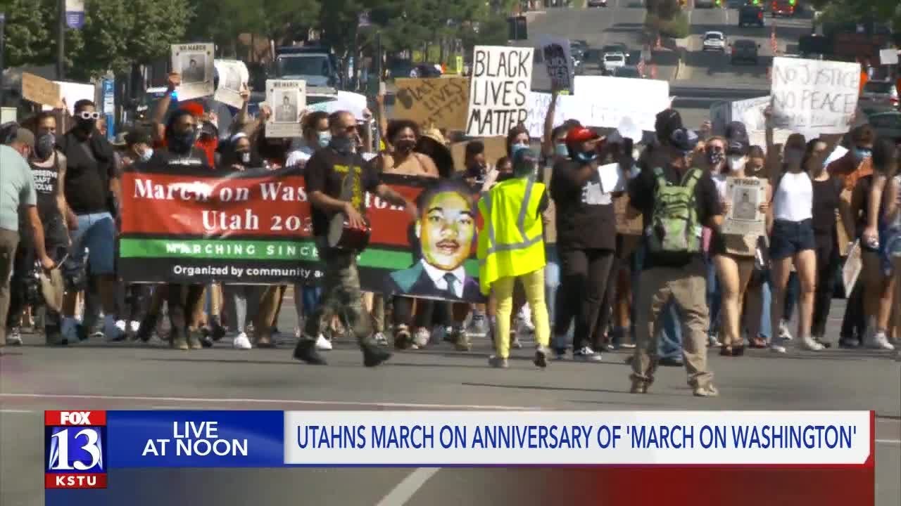 Utah march commemorates 1963 'March on Washington' - YouTube