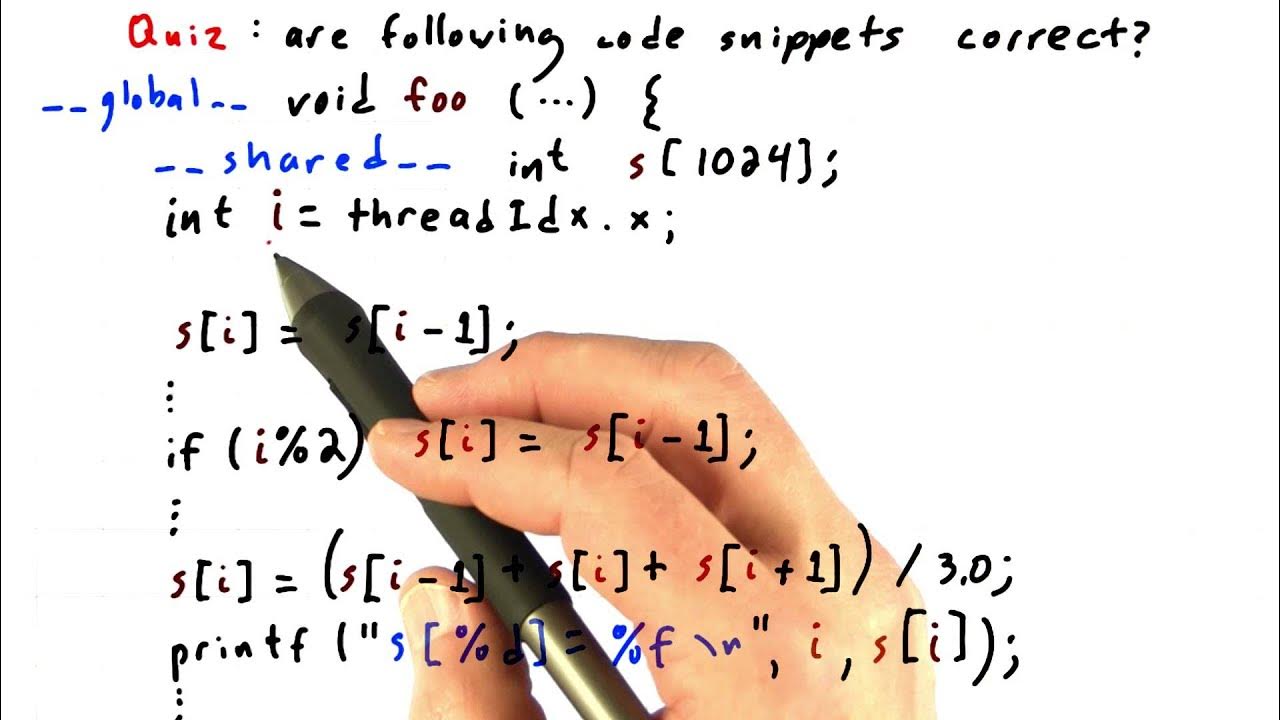 A Quiz On Synchronization - Quiz - Intro to Parallel Programming - YouTube