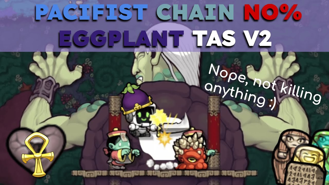 [TAS] Spelunky 2 - Pacifist Chain No% Eggplant Abzu in 8:18.400 - YouTube