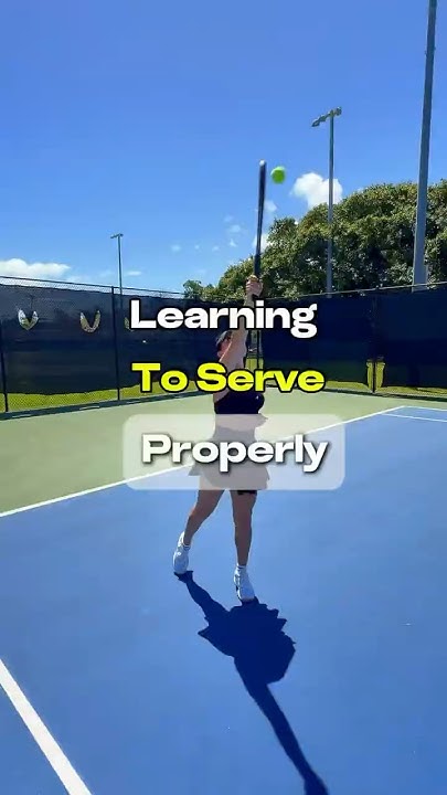 Learning to serve properly in four simple steps. - YouTube