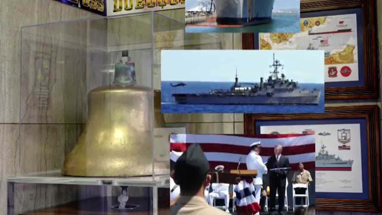 USS Dubuque Bell Display Dedication Ceremony - YouTube