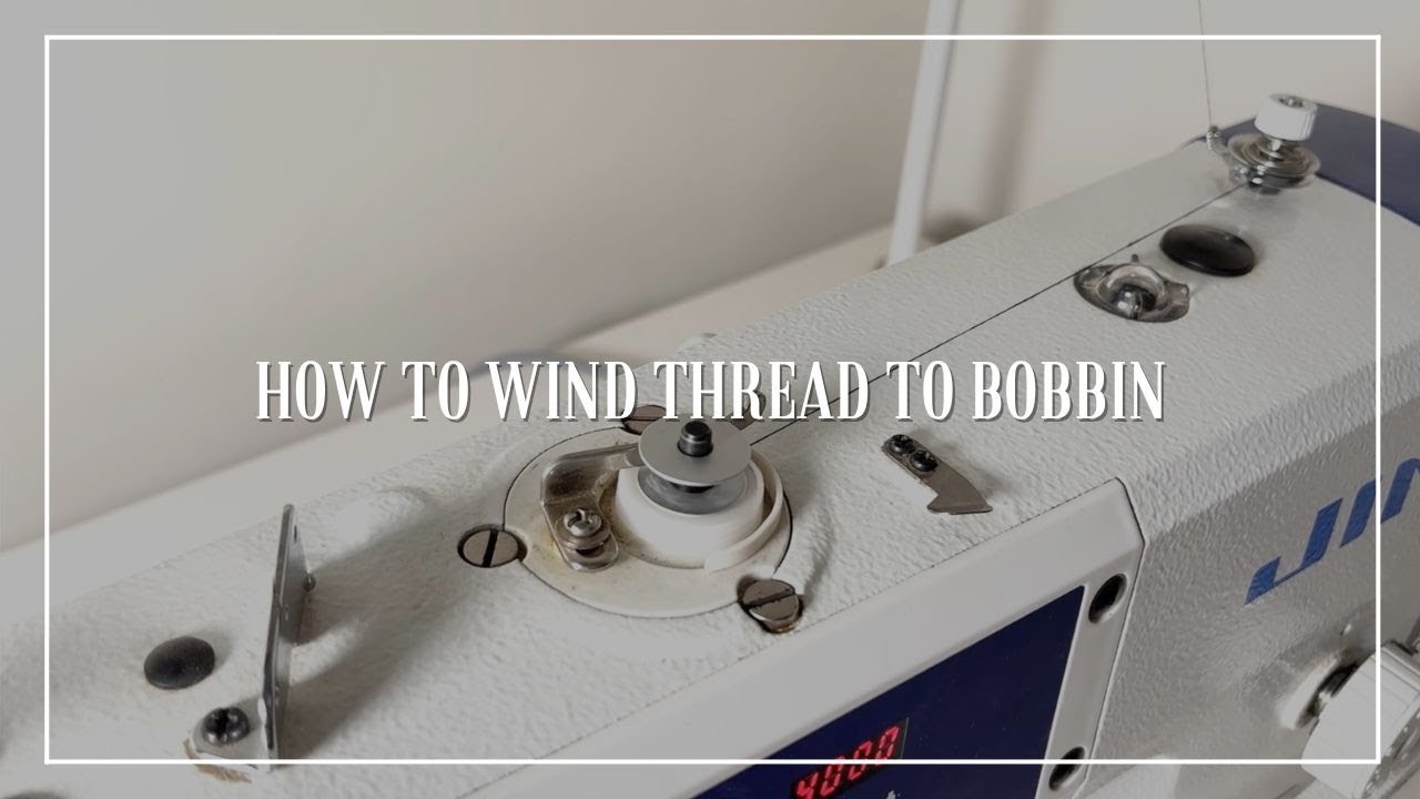 How to wind thread to bobbin - YouTube