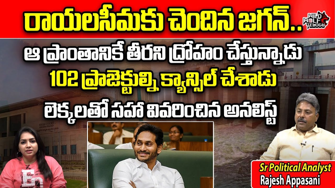 Analyst Rajesh Appasani About AP Projects Situation In Jagan Govt | AP Politics | Wild Wolf ...