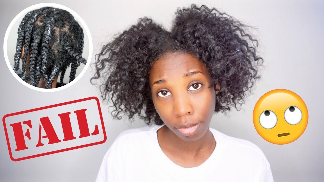soo.. i tried to do my FIRST BRAID OUT on my hair. FAIL FAIL FAIL ...