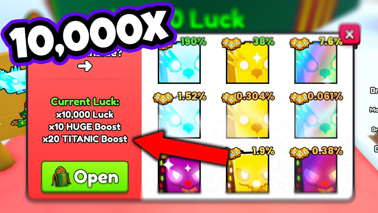How To Get 10,000x LUCK For The NEW Titanic Present | Pet Simulator 99 ...