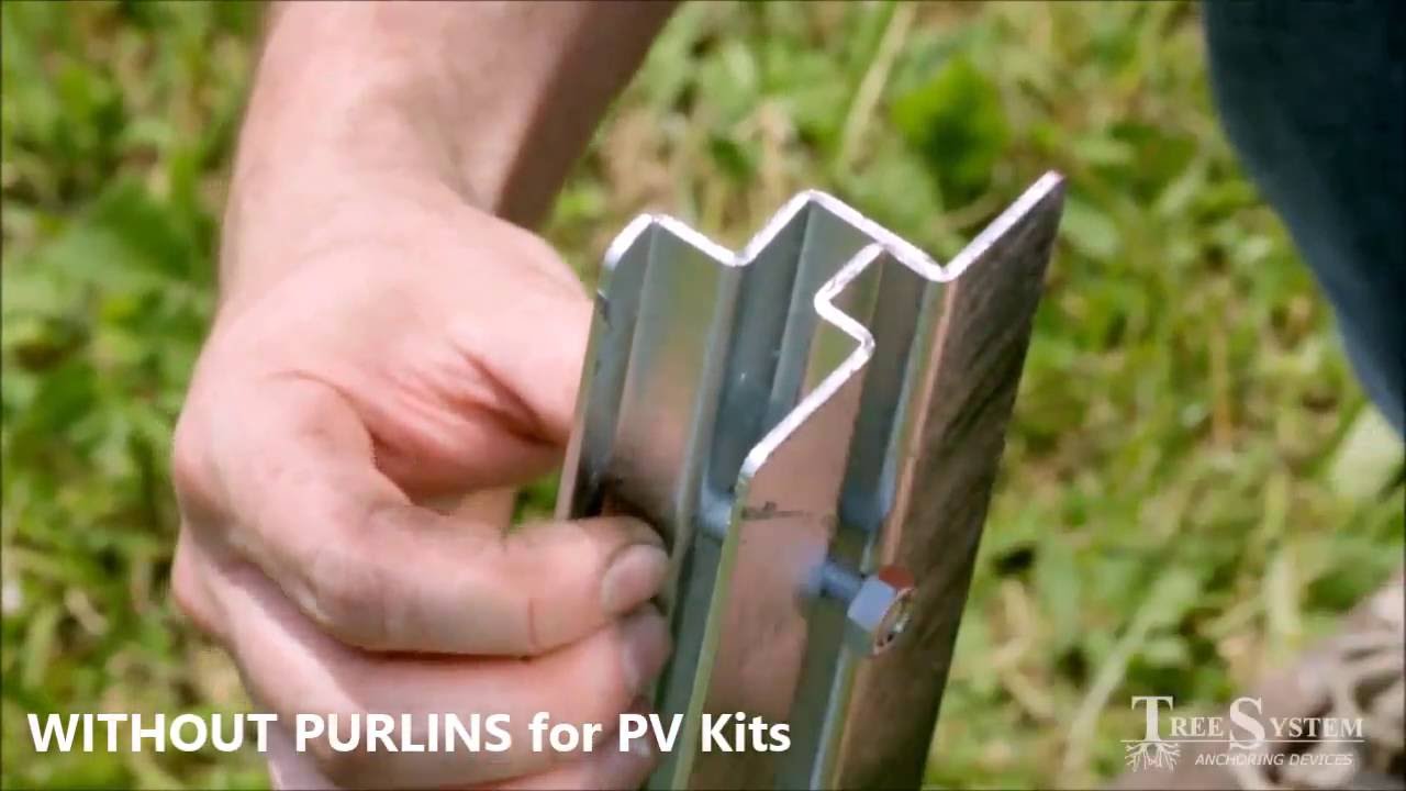 Mounting System WITHOUT the need of PURLINS ideal for PV Kits - YouTube
