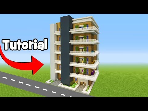 Minecraft Tutorial: How To Make A Modern Apartment Building \
