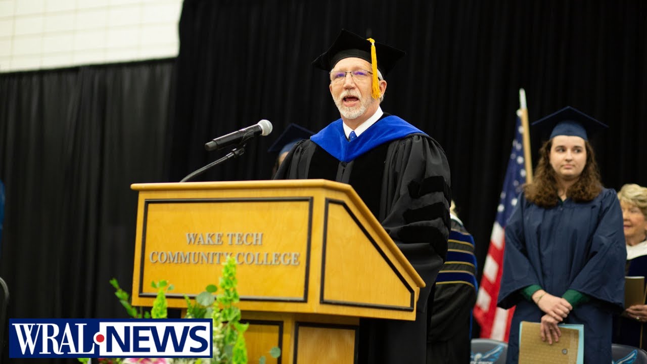 Wake Tech celebrates 900 graduates in fall commencement ceremony - YouTube