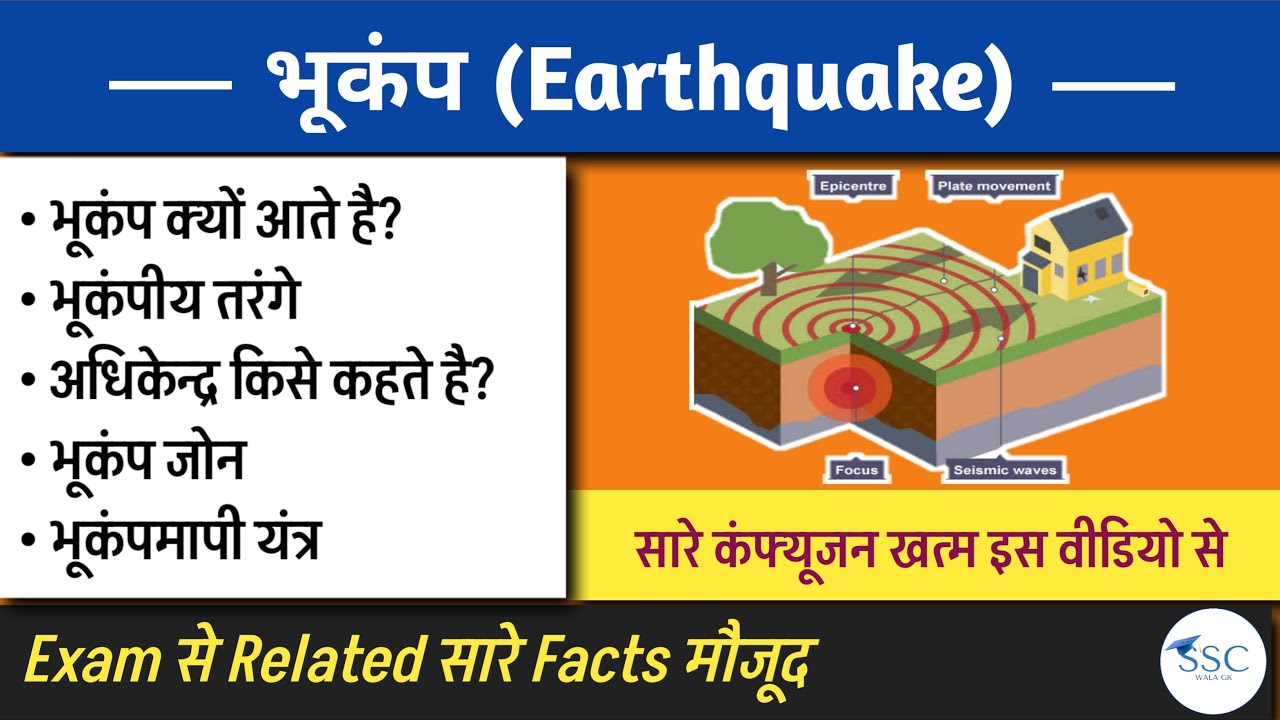 भूकंप । Earthquake । Bhukamp । World Geography । ssc wala gk - YouTube