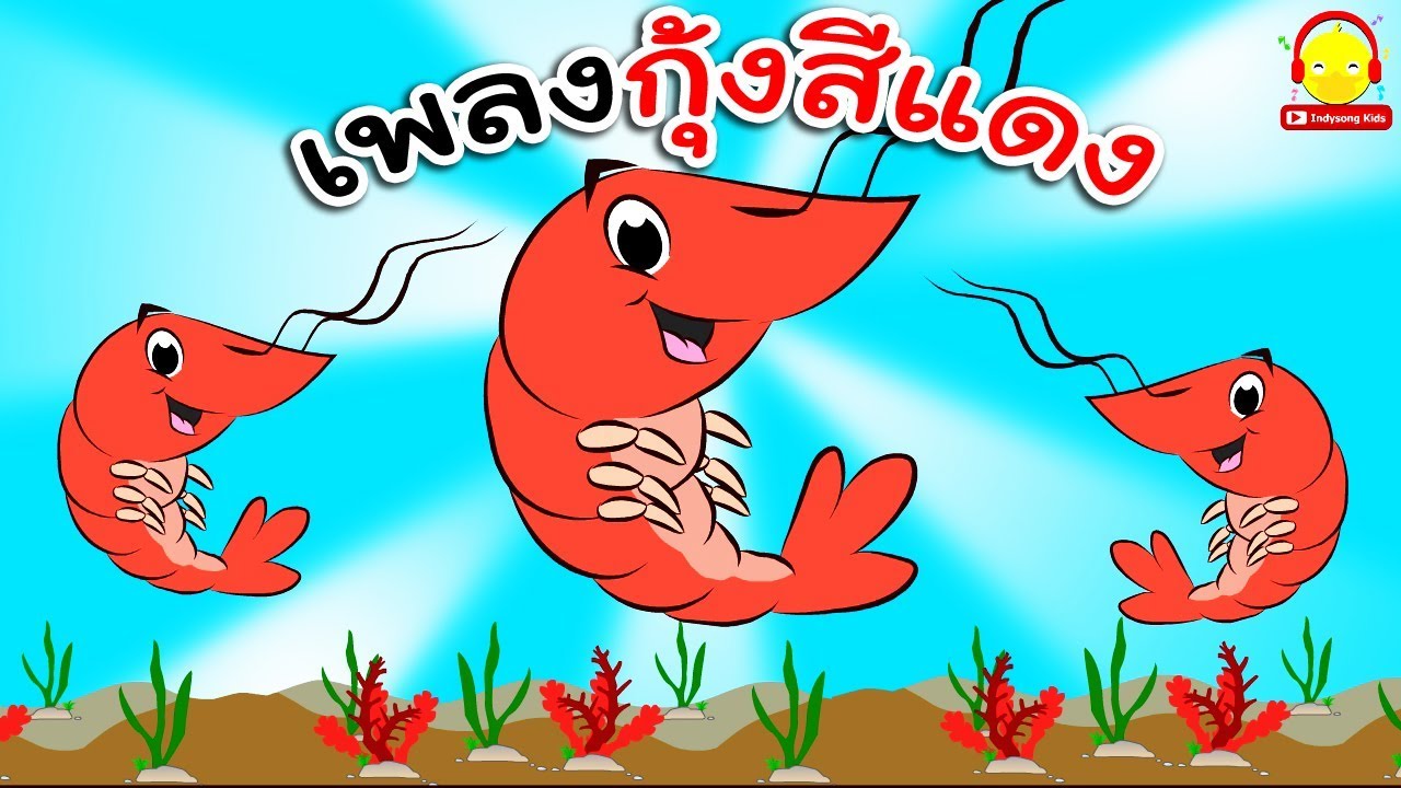 เพลงกุ้งสีแดง Red Shrimp Song | เพลงเด็กอนุบาล | indysong kids - YouTube