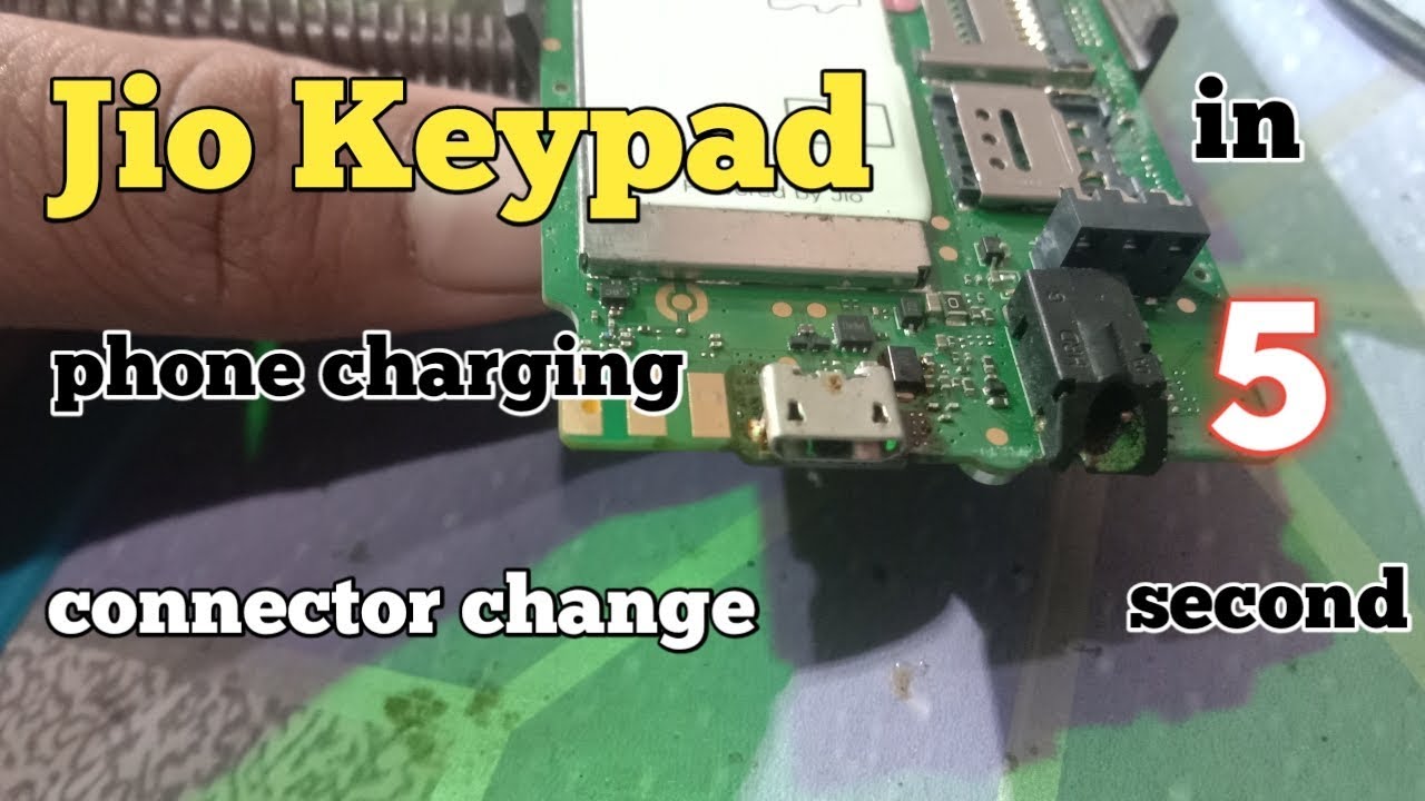 Jio keypad phone charging connector change, charging port || sonu ...