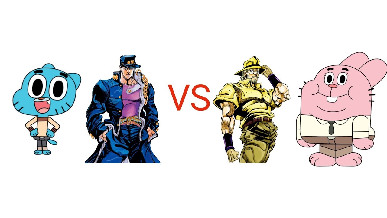 mugen jotaro kujo & gumball vs old joseph joestar & richard watterson ...