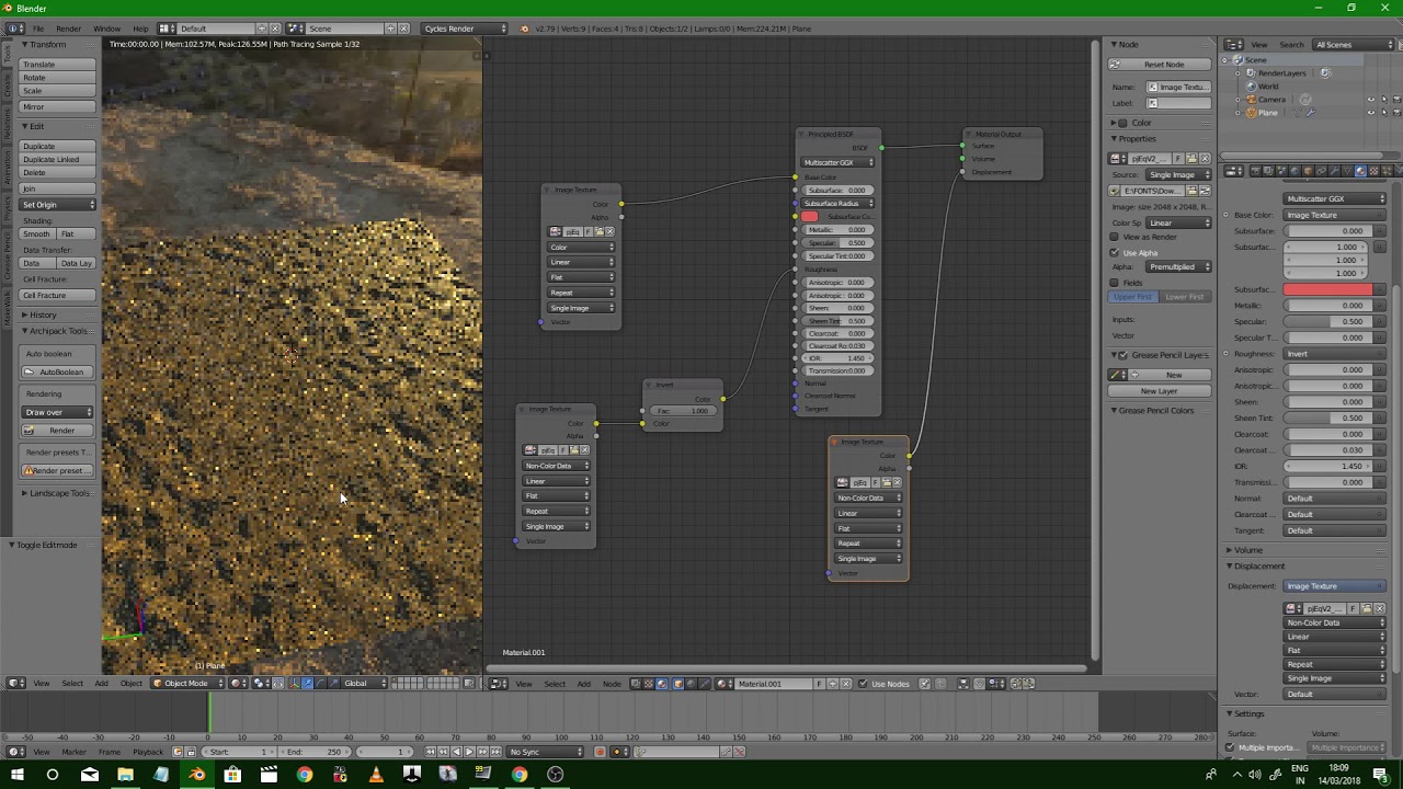 Creating A Scene Using MicroPolygon Displacement|Under FIVE Minutes ...