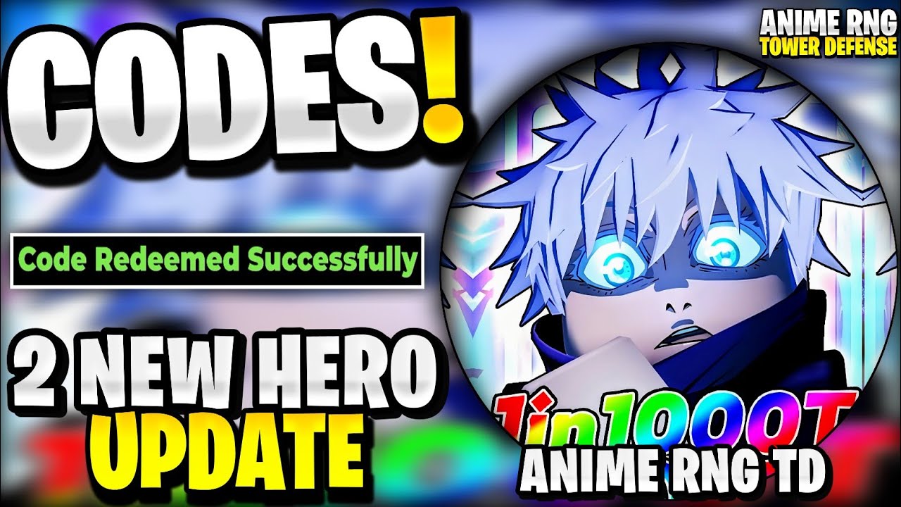 🤯*NEW* All Working 2 NEW HERO UPDATE CODES FOR ANIME RNG TD! ROBLOX ...
