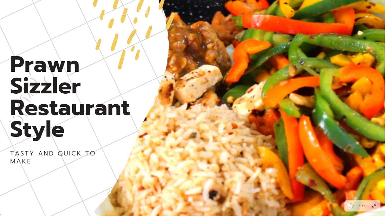Prawn Sizzler Restaurant Style. | Quick & Easy - YouTube