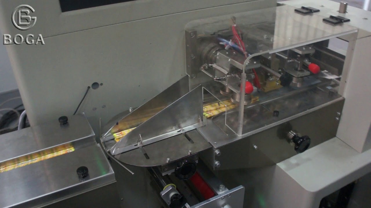 全自动铅笔包装机 full automatic pencils counting & packing machine - YouTube